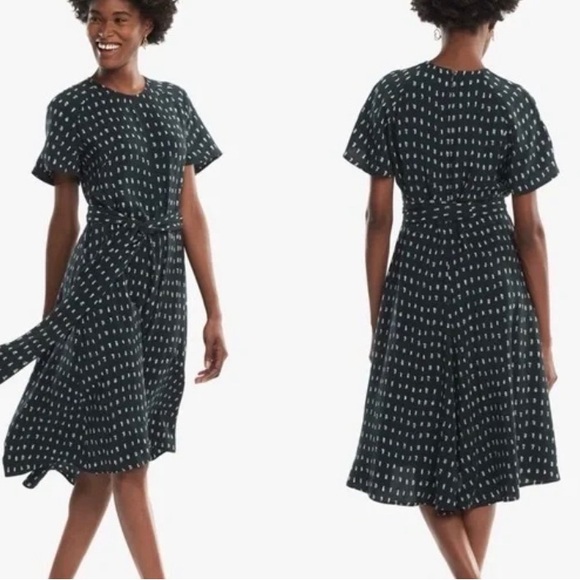 MM Lafleur | Dresses | Mm Lafleur Jessica Alpine Green White A Line ...